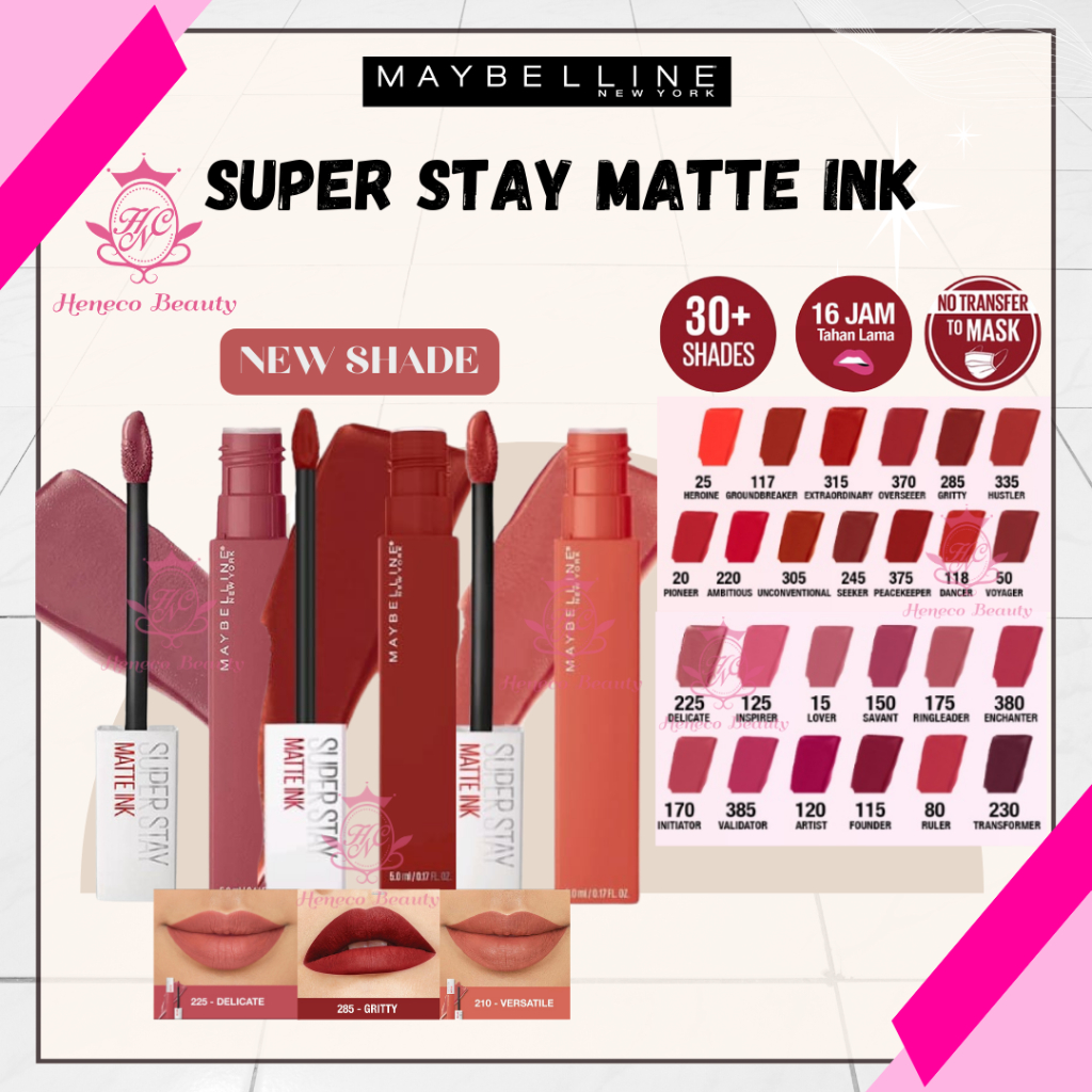 Jual Maybelline Superstay Matte Ink Liquid Long Lasting Waterproof \ Matte Lipstick Lipcream ...