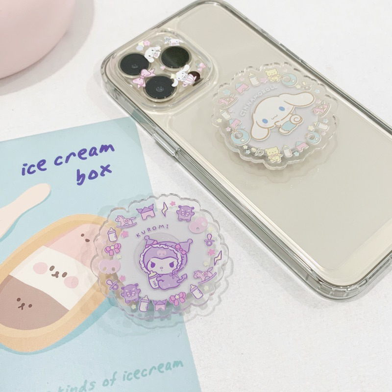Jual popsocket sanrio baby kuromi baby cinnamoroll cute phone holder hp ...