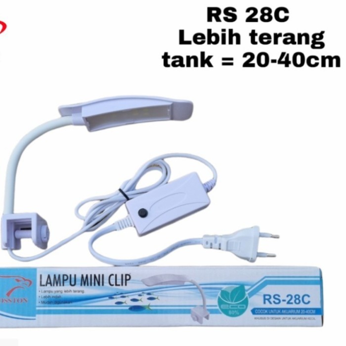 Jual Lampu Jepit Mini Tank 20-40cm LED Mini Clip Aquarium Aquascape ...