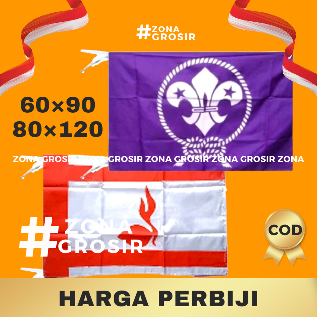 Jual Bendera pramuka tunas kelapa dan pandu wosm ( bijian ) | Shopee ...
