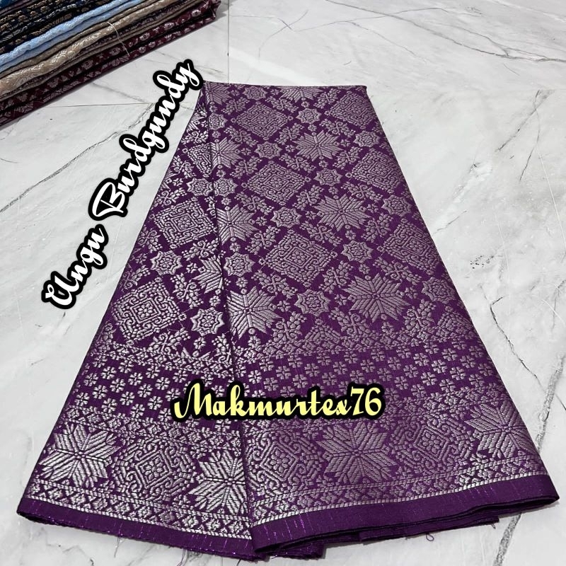 Jual COD kain songket meteran/bahan songket Semi Palembang/songket ...