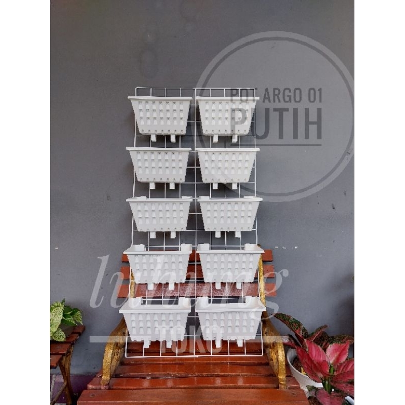 Jual Pot tanaman-bunga dinding/tempel ARGO 01 taman/kebun vertikal ...