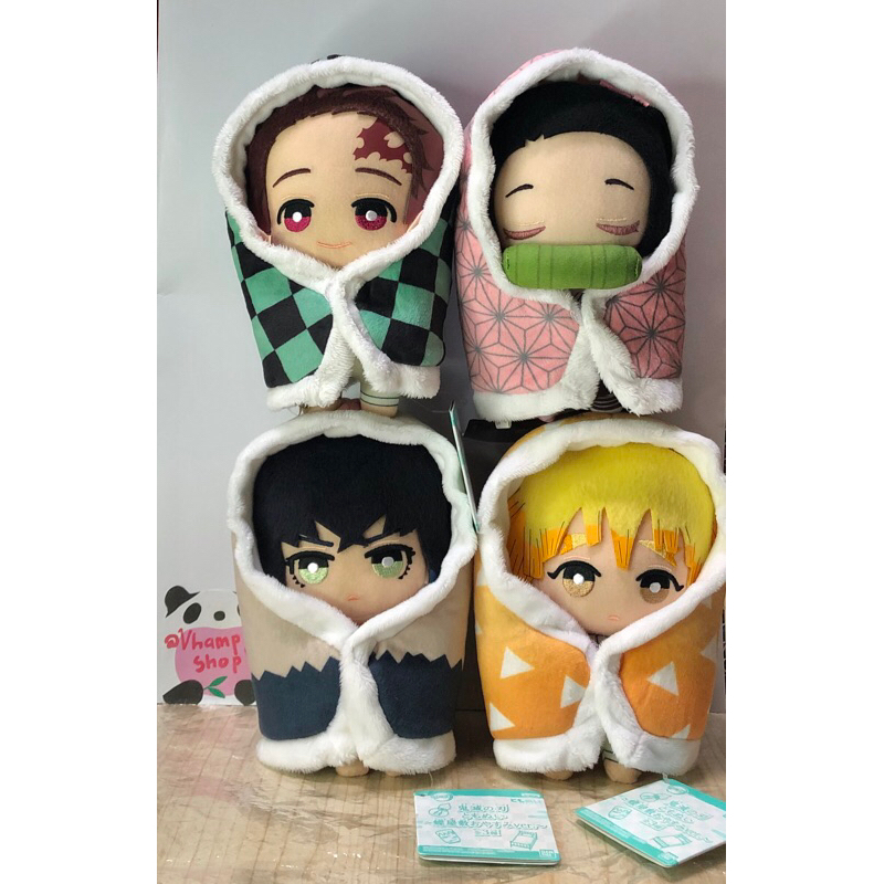 Jual Tomonui + Poncho Plush Tanjiro Nezuko Inosuke Zenitsu Demon Slayer ...