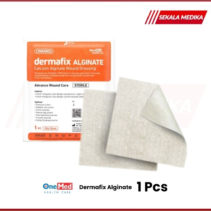 Jual Dermafix Alginate 10 x 10 Cm Wound Dressing Calcium Alginate ...
