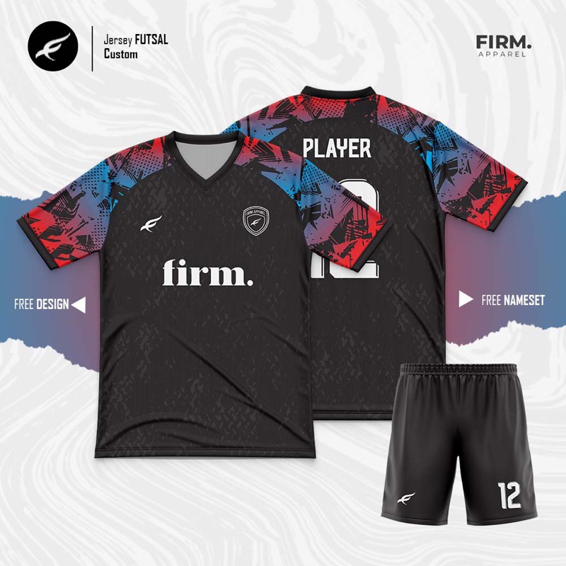 Jual JERSEY SEPAKBOLA CUSTOM FREE NAMSET FIRM APPAREL / BAJU JERSEY ...