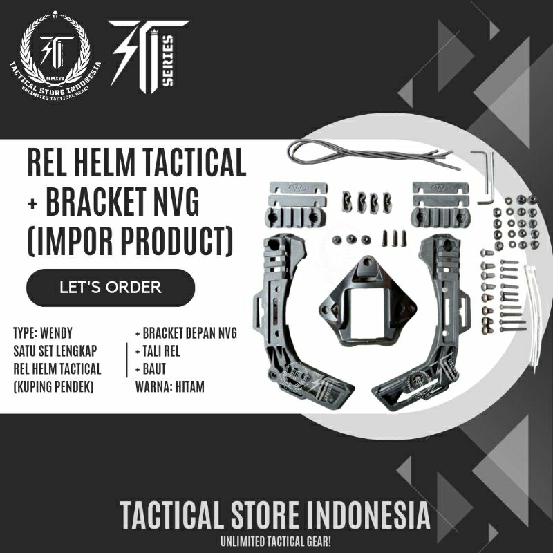 Jual REL HELM TACTICAL TYPE WENDY IMPOR + BRACKET NVG BAHAN METAL ...