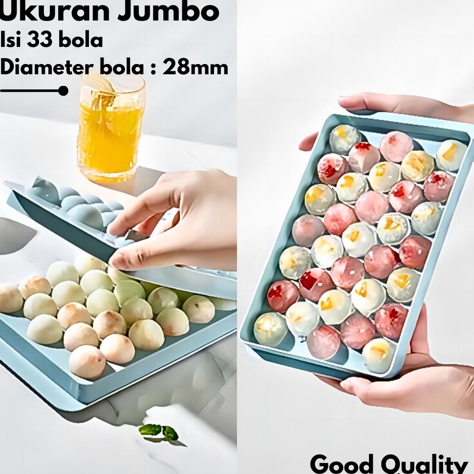 Jual Dijamin puas Cetakan Es Batu ada dua macanModel Bulat 33 JUMBO ...