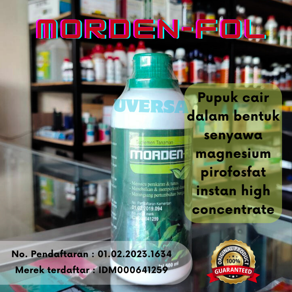 Jual Mordenfol 500ml Pupuk Cair Magnesium Pospat Morden Foll Fol Fospat ...