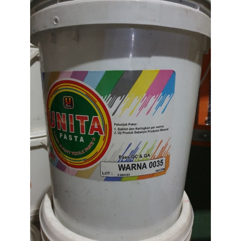 Jual Tinta Sablon Unita Pasta Warna 0035 Khusus Spundbond @25kg ...