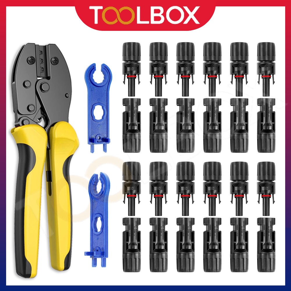 Jual Toolbox MC4 connector set (solar cell panel connector) with MC4 ...