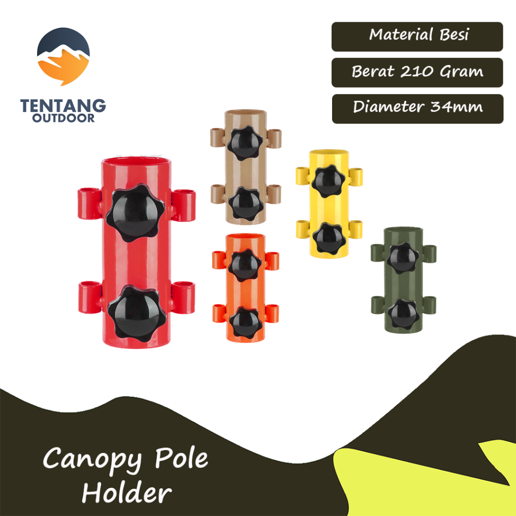 Jual Pemegang Batang Canopy Pole Holder Colorful Holder Tiang Kanopi ...