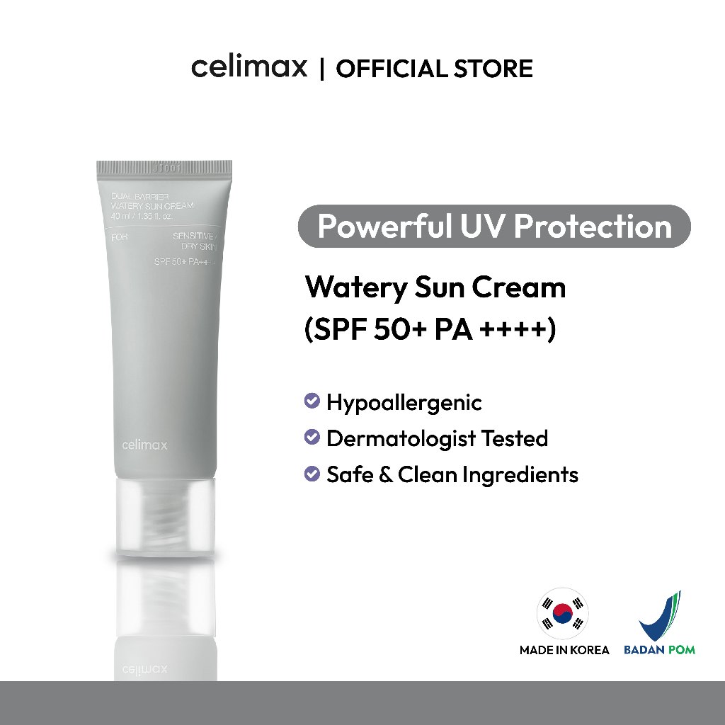 Jual Celimax Dual Barrier Watery Sun Cream (SPF 50+ PA ++++) - 40ml ...