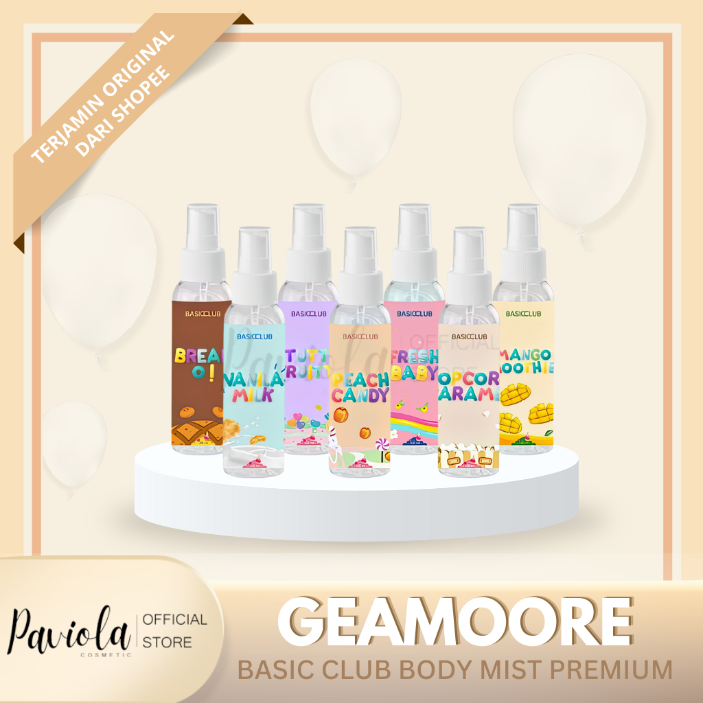 Jual ⚡Paviola⚡ Geamoore Basic Club Body Mist Premium 100 ml | Shopee Indonesia