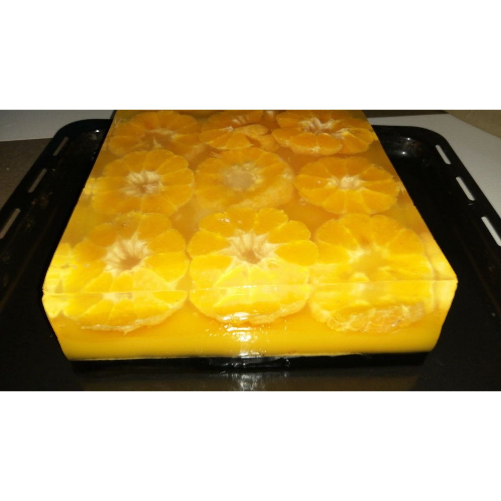 Jual PUDING JERUK 3 LAYER RASA JERUK MANGGA DAN COKLAT / PUDING UKURAN ...