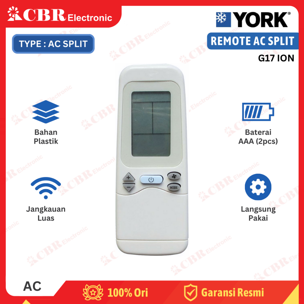 Jual Remote AC YORK G17 ION | Shopee Indonesia