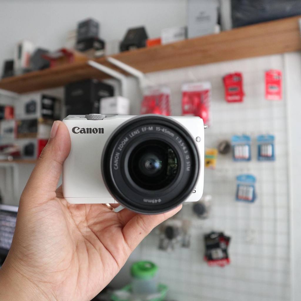 Jual CANON EOS M10 KIT FULLSET NORMAL | Shopee Indonesia
