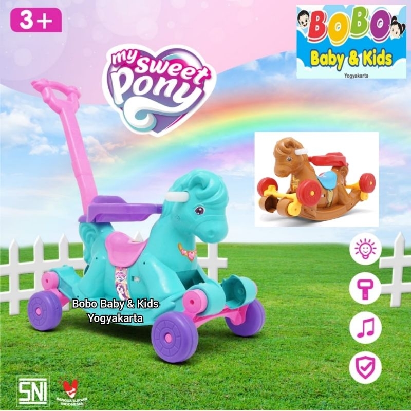 Jual Kuda kudaan Anak 3in1 dgn Dorongan Rocking Horse Kuda Dorong ...