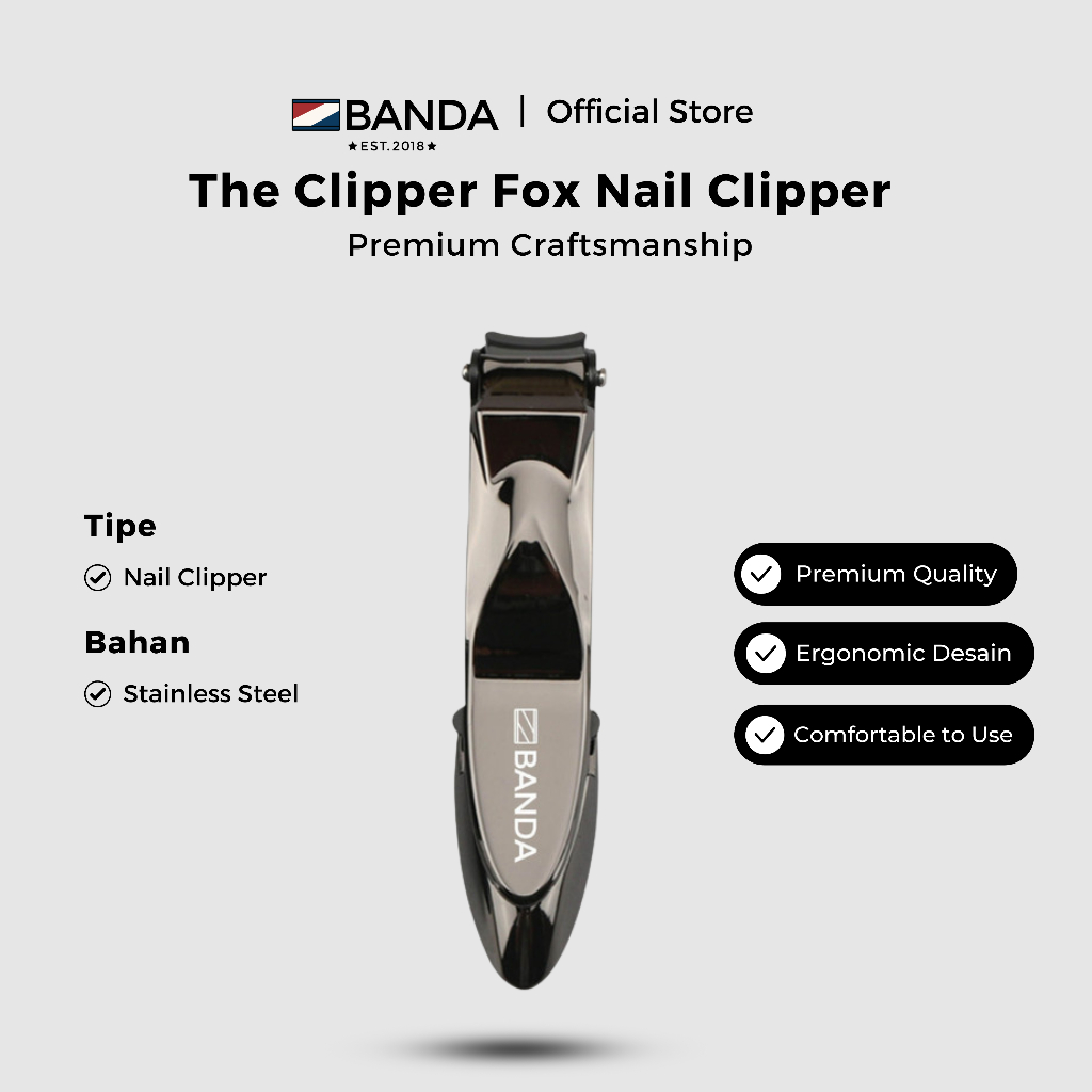 Jual The Clipper Fox Nail Clipper - BANDA BRUSHES | Shopee Indonesia