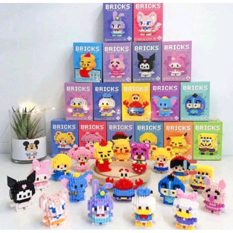 Jual nano brick Sanrio/Lego brick Sanrio/ brick Sanrio | Shopee Indonesia