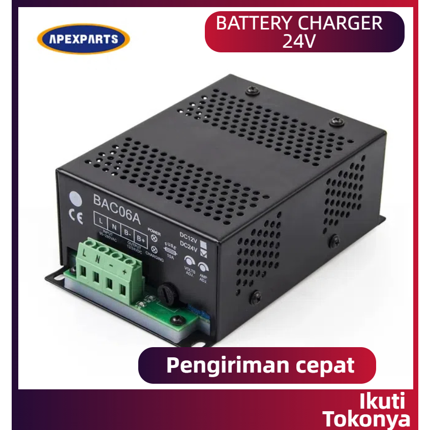 Jual Battery Charger BAC06A 24V BAC 06A 24V 2A 3A OEM | Shopee Indonesia