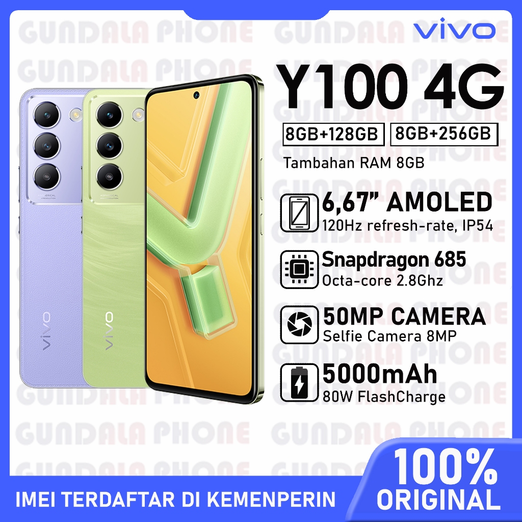Jual vivo Y100 4G - Garansi resmi | Shopee Indonesia