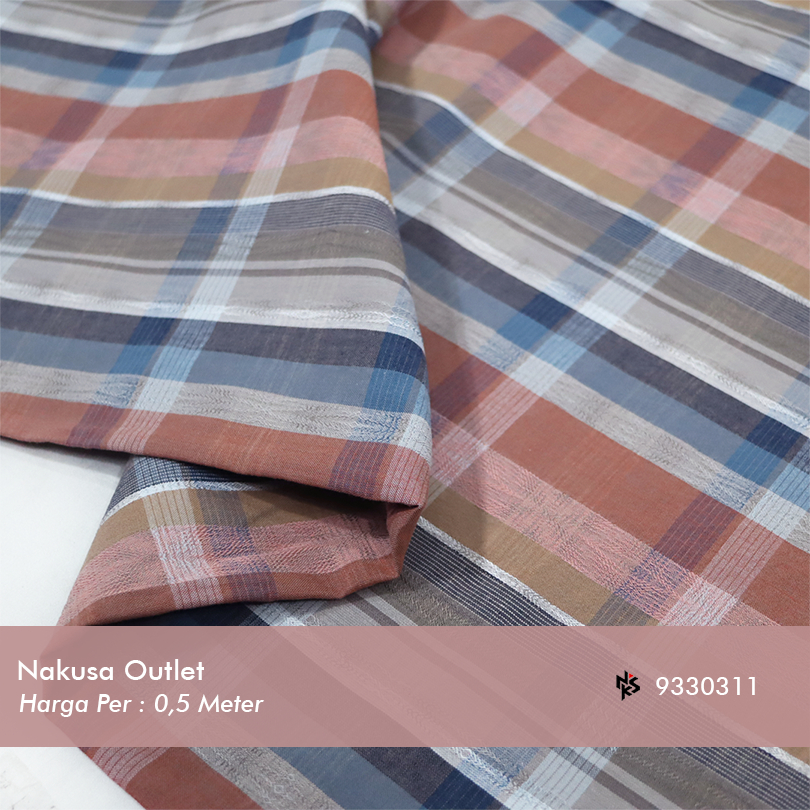 Jual Kain Katun Combed 30s Premium Motif Kotak Benang Warna (Yarn Dyed ...