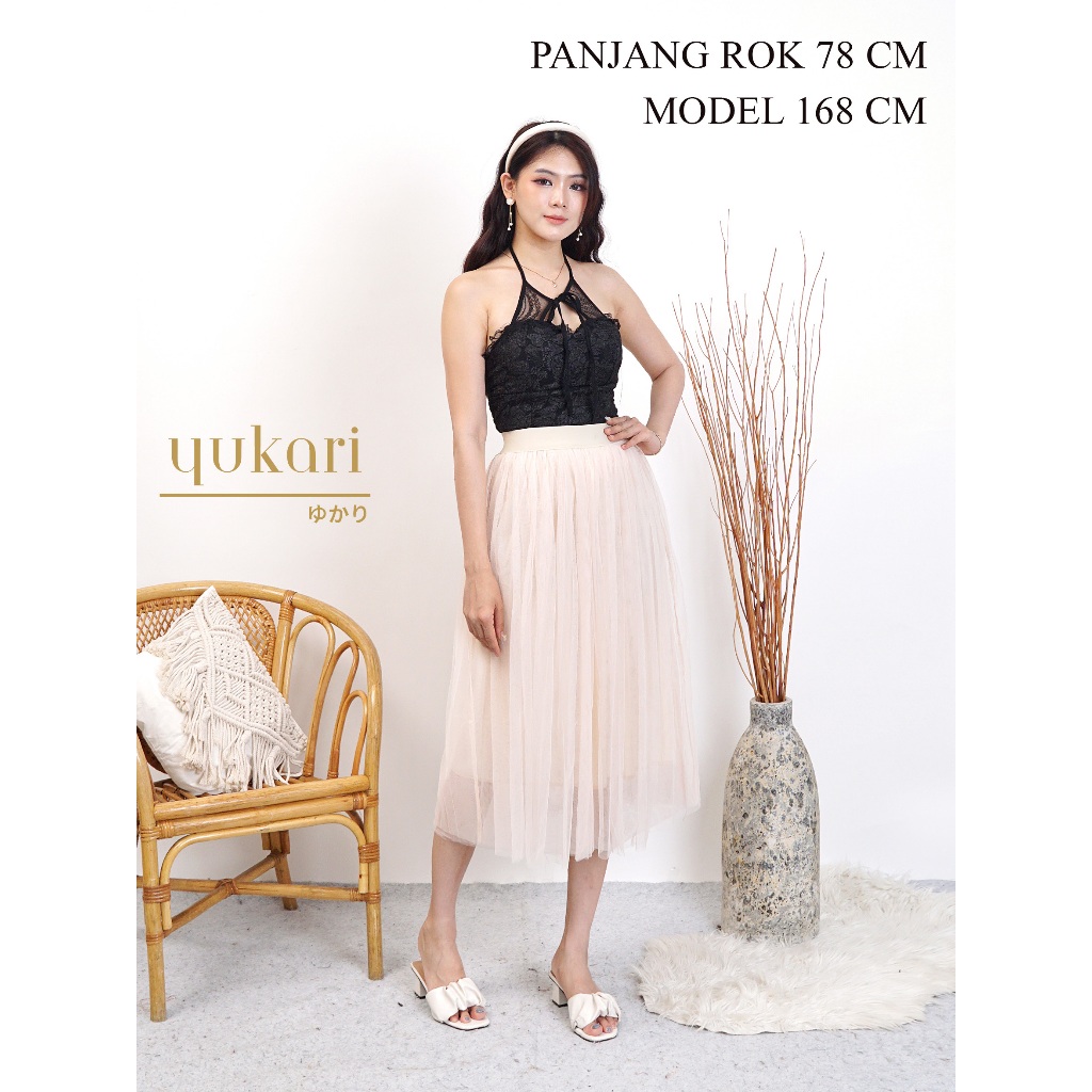 Jual [YUKARI.IDN] 졸리 JOLIE SKIRT | Korean Premium Rok Tutu Tulle Midi ...