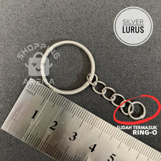 Jual Ring Gantungan Kunci Pengait Bandul Ganci Warna Silver Gold Bentuk ...