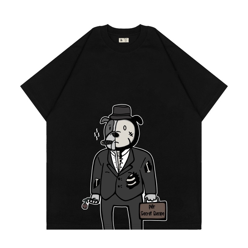Jual PIER LABEL - “BILLY THE SMOKER" Oversize T-Shirt // BLACK | Shopee ...
