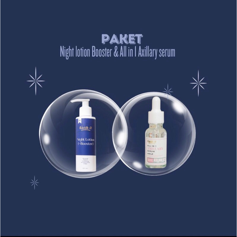 Jual (booster night lotion + Axillary serum) | Shopee Indonesia