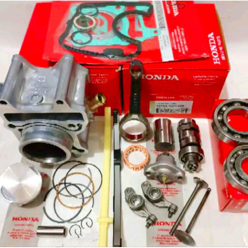 Jual Paket Komplit Blok Seher Isi Piston Kit Plus Stang Seher Plus Bearing Laher Kruk As 6305 ...