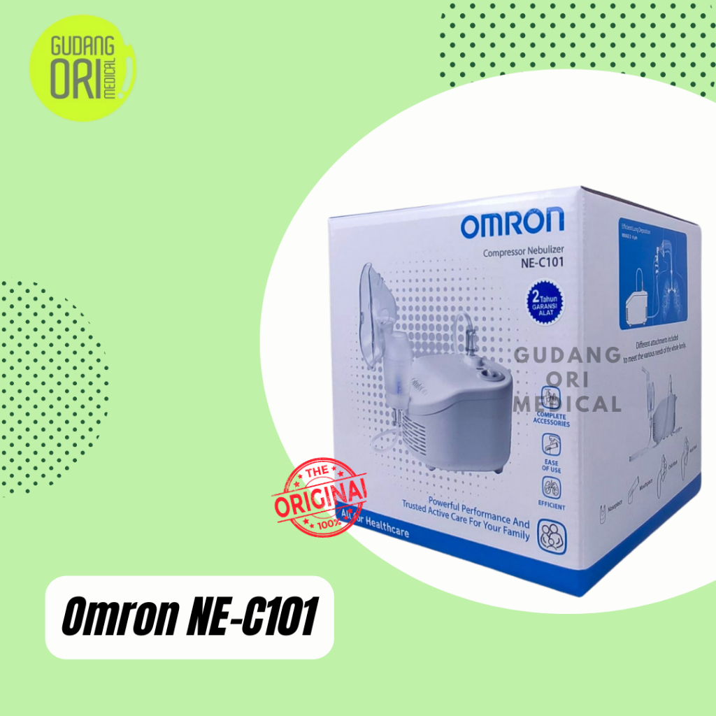 Jual Compressor Nebulizer OMRON NE-C101 / NEC101 / C101 / Alat Nebu Uap ...