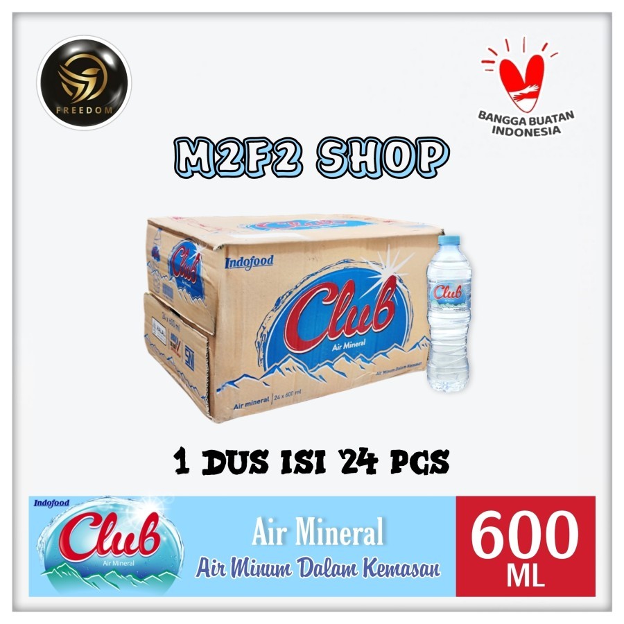 Jual Air Mineral Club Tanggung Botol Plastik Pet - 600 ml (Kemasan ...