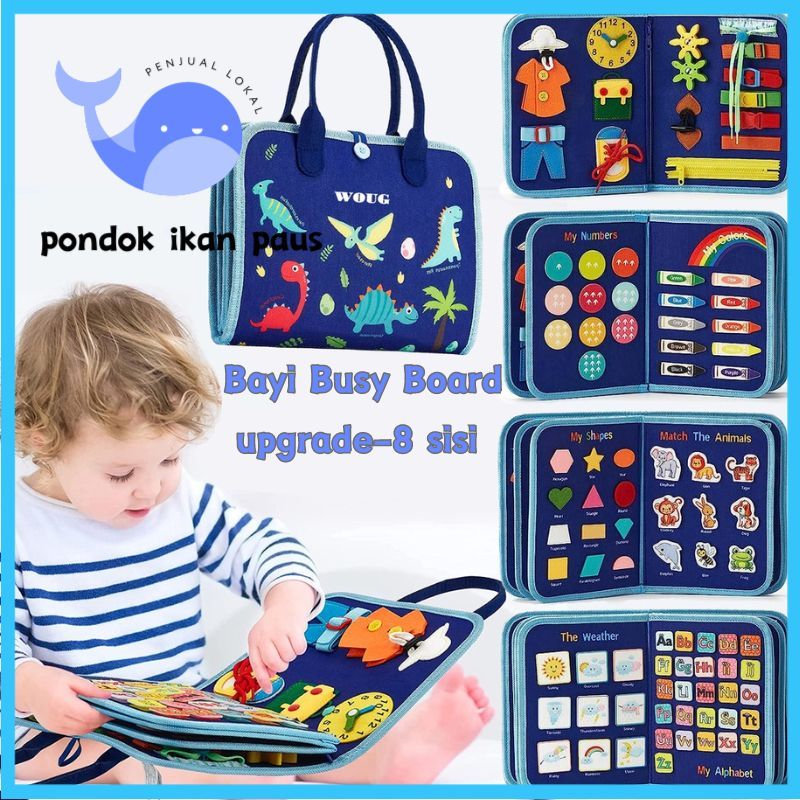 Jual 【Pengiriman Jakarta】Mainan Sensorik Bayi Busyboard Papan Sibuk ...