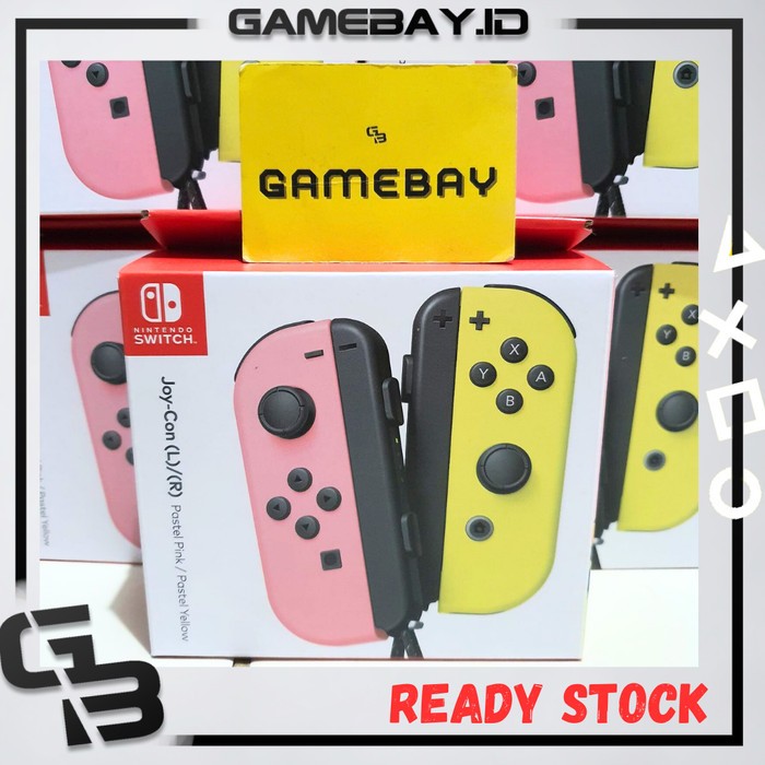 Jual Nintendo Switch Joy Con Joycon Pastel Pink / Yellow / Controller ...