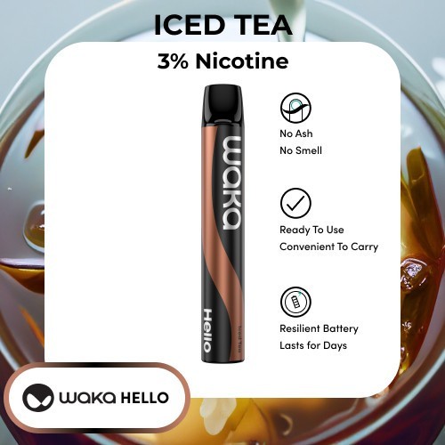 Jual WAKA HELLO DISPOSABLE VAPE ICED TEA - DISPO RASA ICE TEA / ES TEH ...