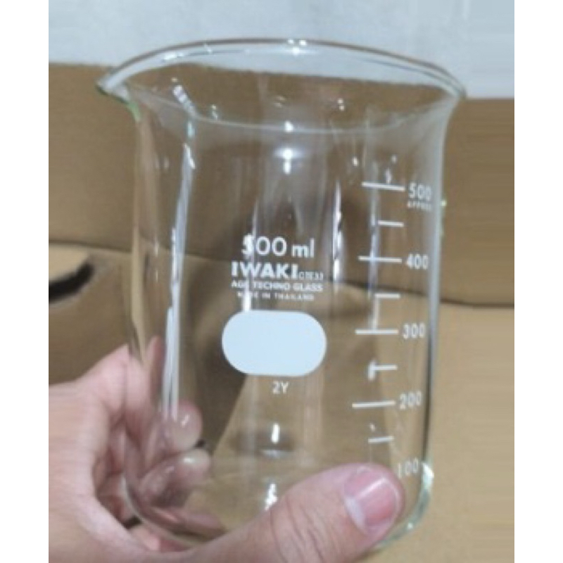 Jual Gelas Piala / Beaker Glass Iwaki Pyrex 500 mL | Shopee Indonesia