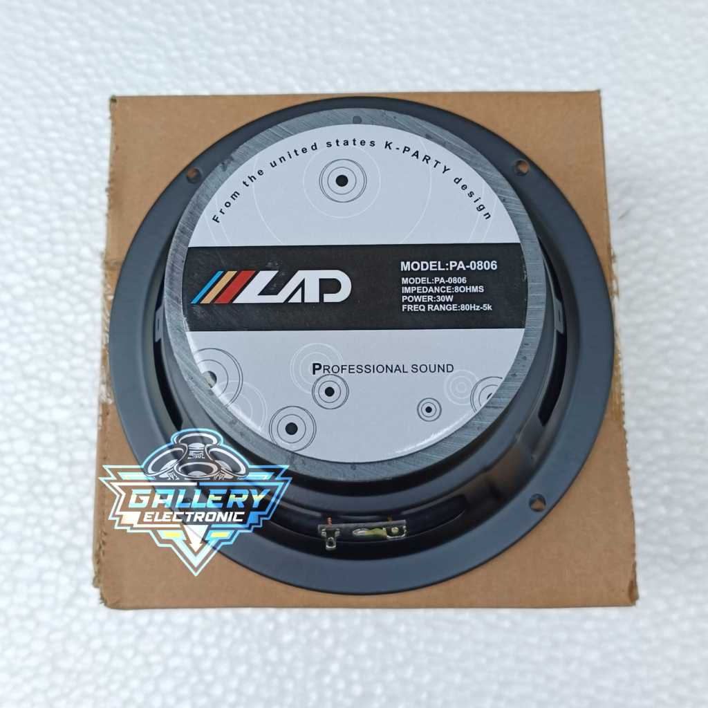 Jual Speaker Mid 6 inch Merk LAD PA-0806 / Spiker 6" khusus Midle 0806 ...