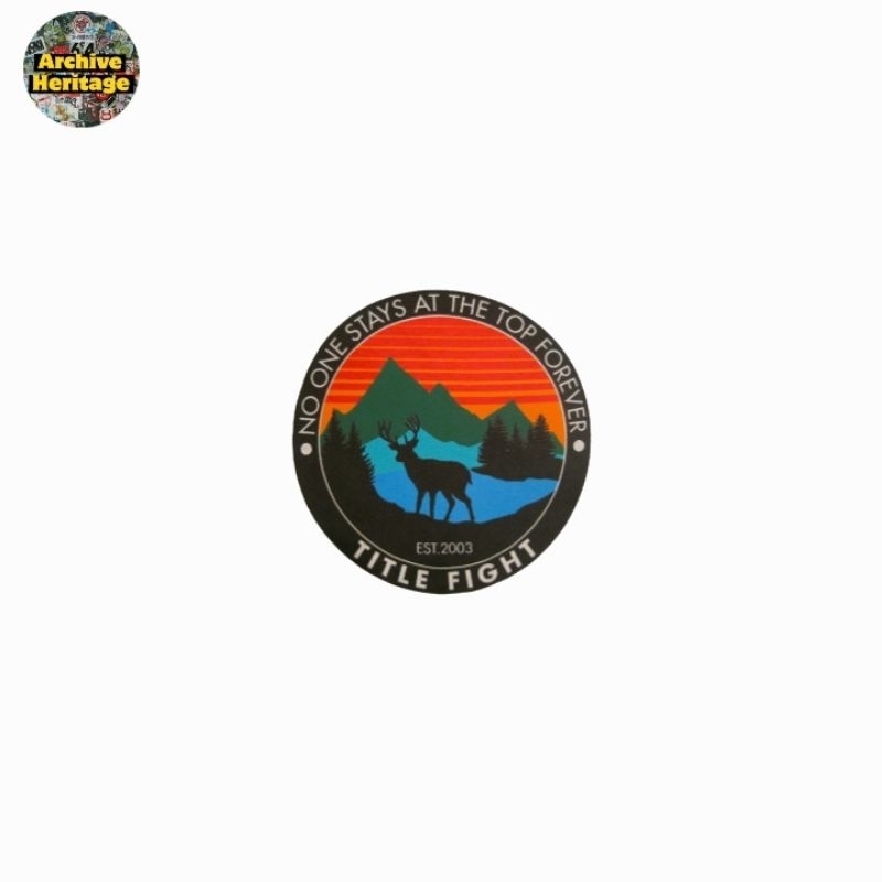 Jual sticker TITLE FIGHT logo band pop punk rock shoegaze stiker ...