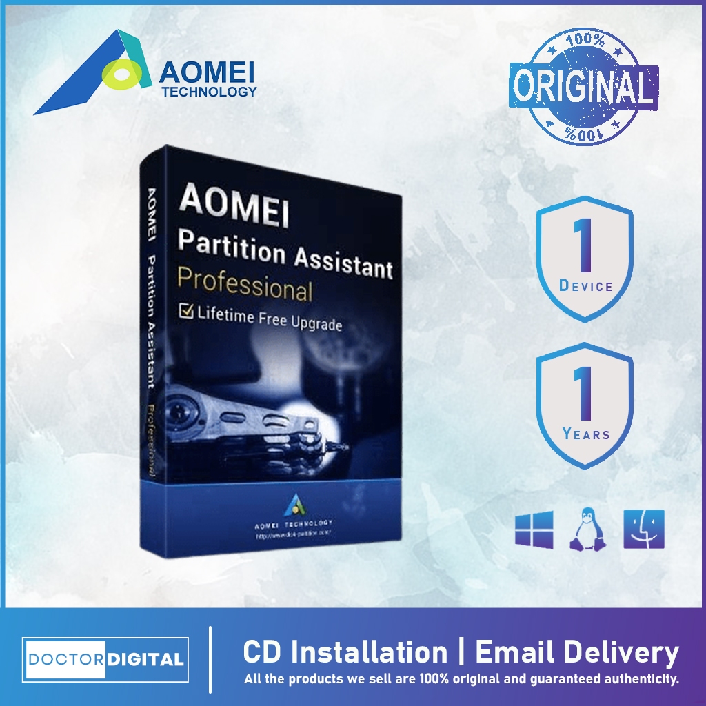 Jual AOMEI Partition Assistant Technician 2024 10.3.1 Full Version ...
