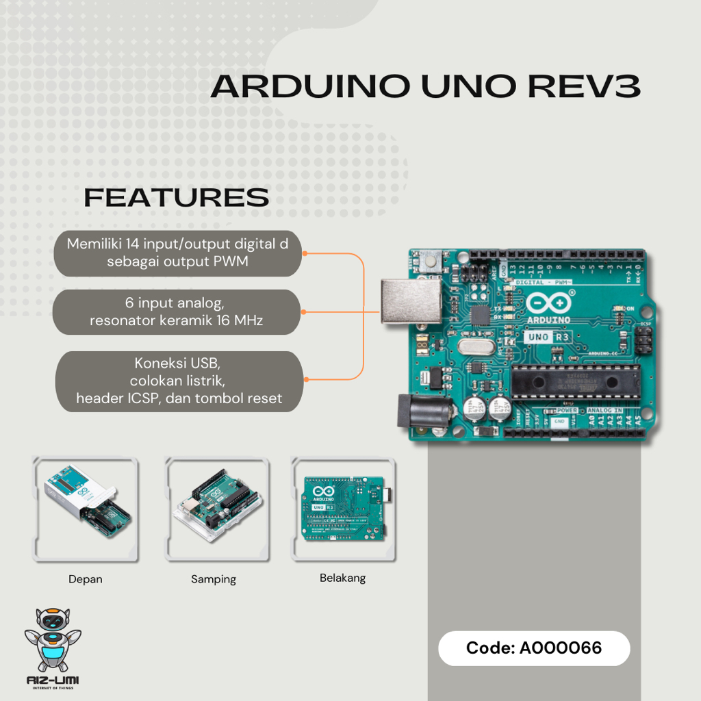 Jual Arduino Uno Rev 3 Original Made in Italy | Shopee Indonesia
