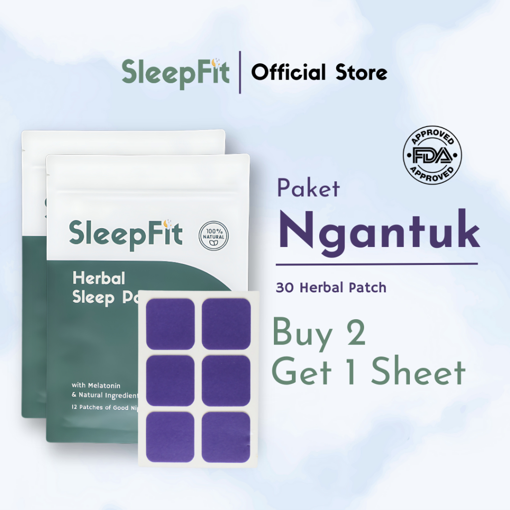 Jual SleepFit - Herbal Sleep Patch - Melatonin - 12 Patch / Sachet ...
