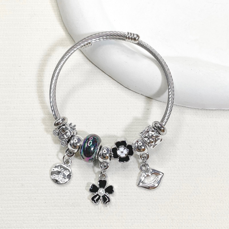 Jual Premium Gelang Pandora Charms Bracelet Serut Titanium Asli Wanita ...