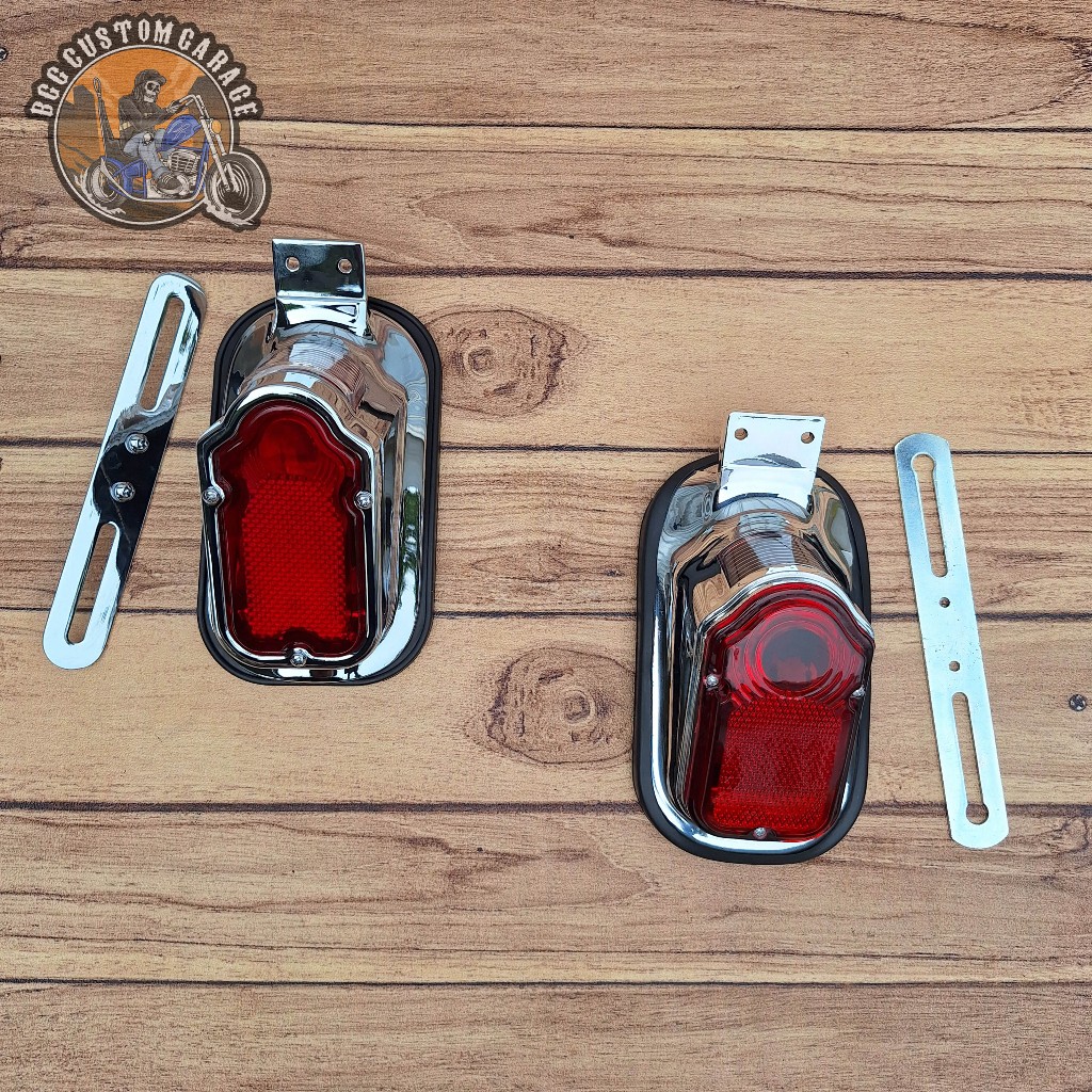 Jual Stoplamp Brussel . Lampu belakang motor custom . tail lamp Chopper ...