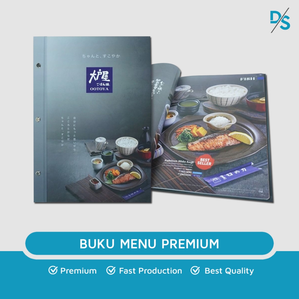 Jual DSPRINTING - Cetak Buku Menu Restoran Cafe A4 Jilid Baut - Print ...