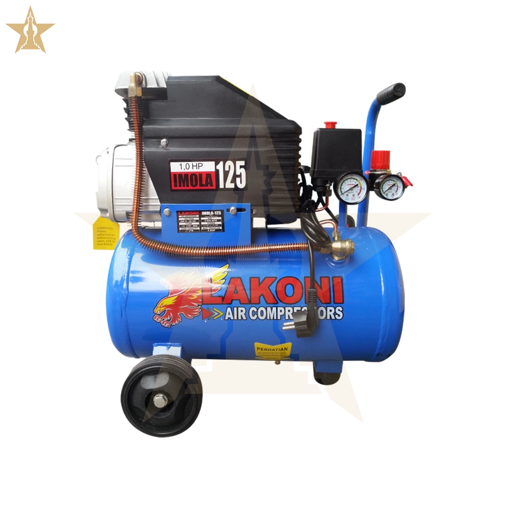 Jual LAKONI IMOLA 125 Kompresor Angin 1HP Portable Air Compressor 25 ...