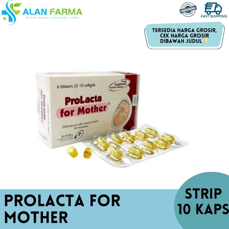 Jual Prolacta for Mother Strip isi 10 Kapsul | Prolacta for Mom ...