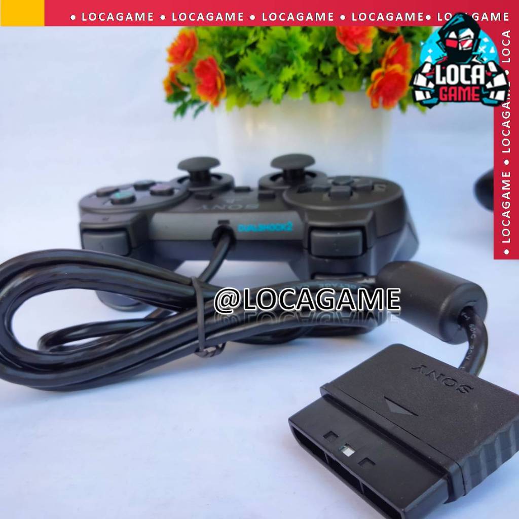 Jual STIK STICK PS2 OP HITAM ORI PABRIK KABEL SERAT KUALITAS BAGUS ...