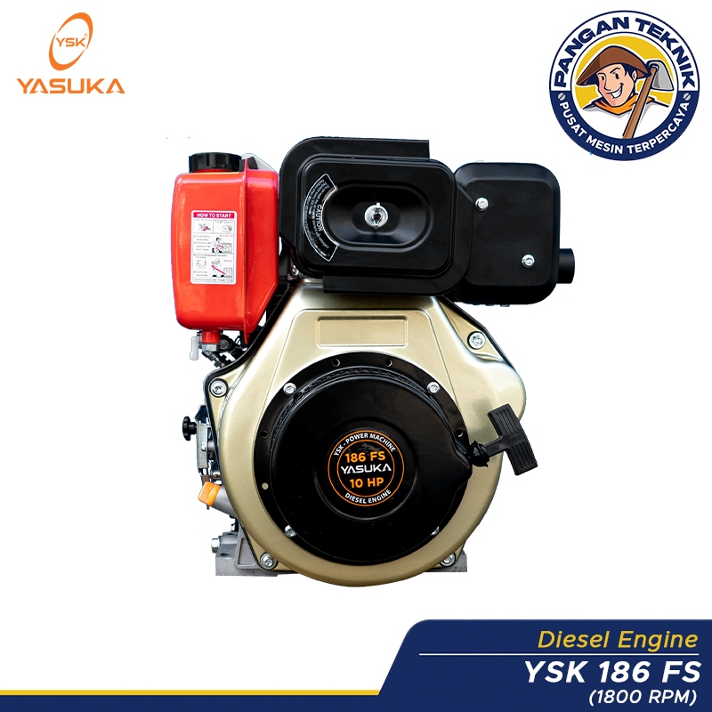 Jual MESIN PENGGERAK DIESEL YASUKA 4 TAK DYSK 186FS 10 PK PUTARAN ...