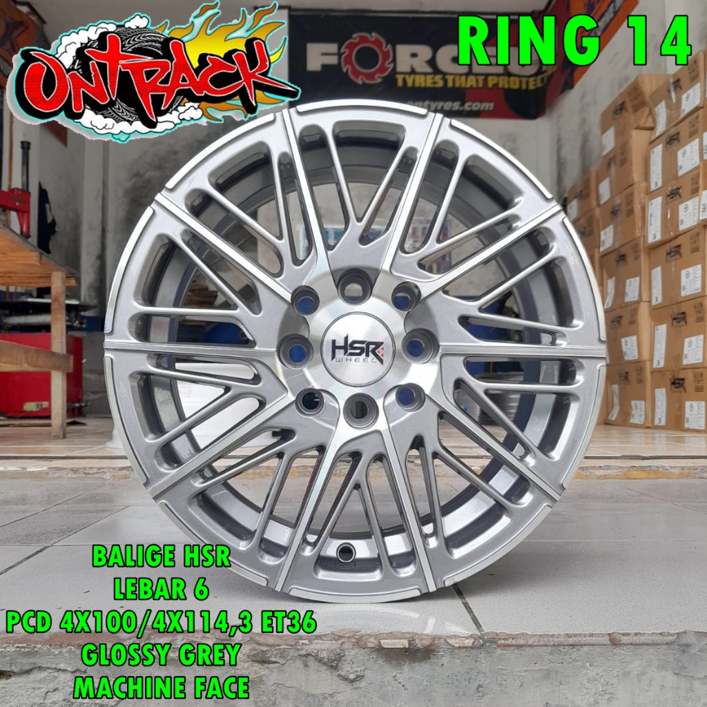 Jual VELG RACING RING 14 HSR BALIGE LEBAR 6 PCD 100-114,3 BAUT 4 AGYA BRIO AVANZA AIR EV ...